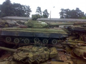 The graveyard of tanks near Kiev · Ukraine travel blog