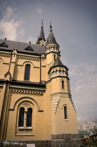 Asymmetric Catholic Church – main sight of Fastiv city · Ukraine travel ...